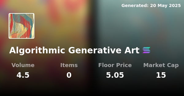 Algorithmic Generative Art - A unique NFT collection living on the ... Algorithmic Generative Art - A unique NFT collection living on the ...